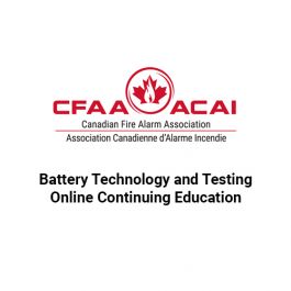 CFAA: Battery Technology and Testing Online Continuing Education